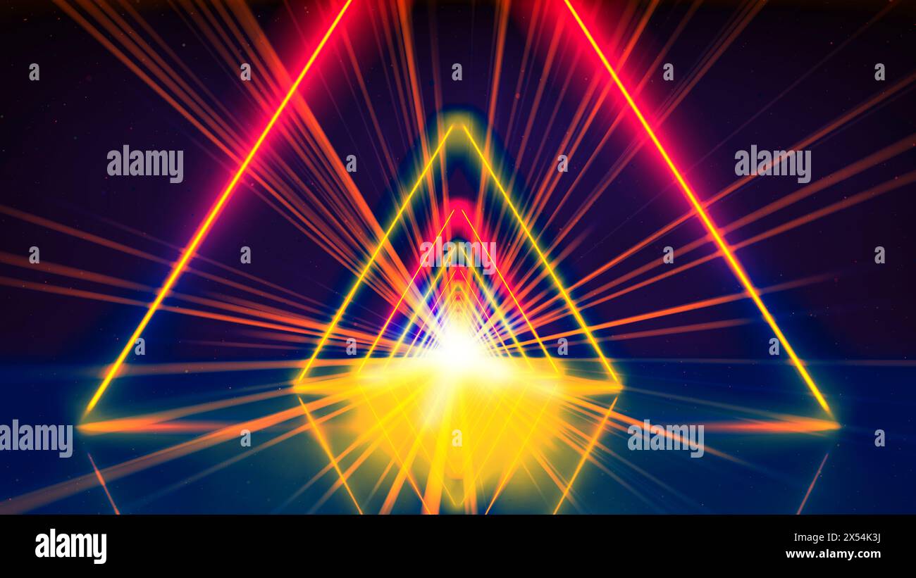 80s neon triangle hi-res stock photography and images - Alamy