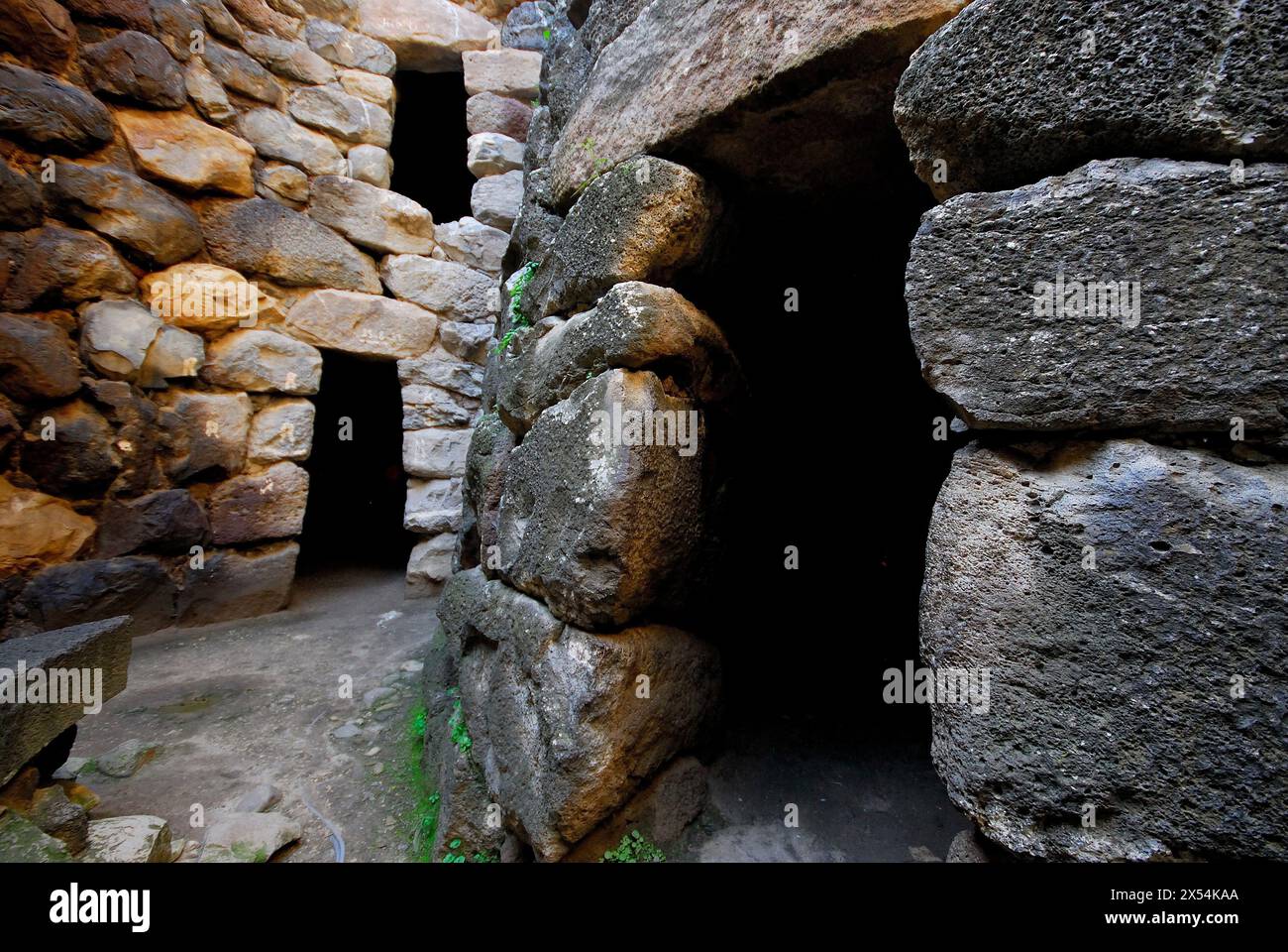 Monument of Su Nuraghe "Su Nuraxi" close Barumini, Sardinia, Italy ...