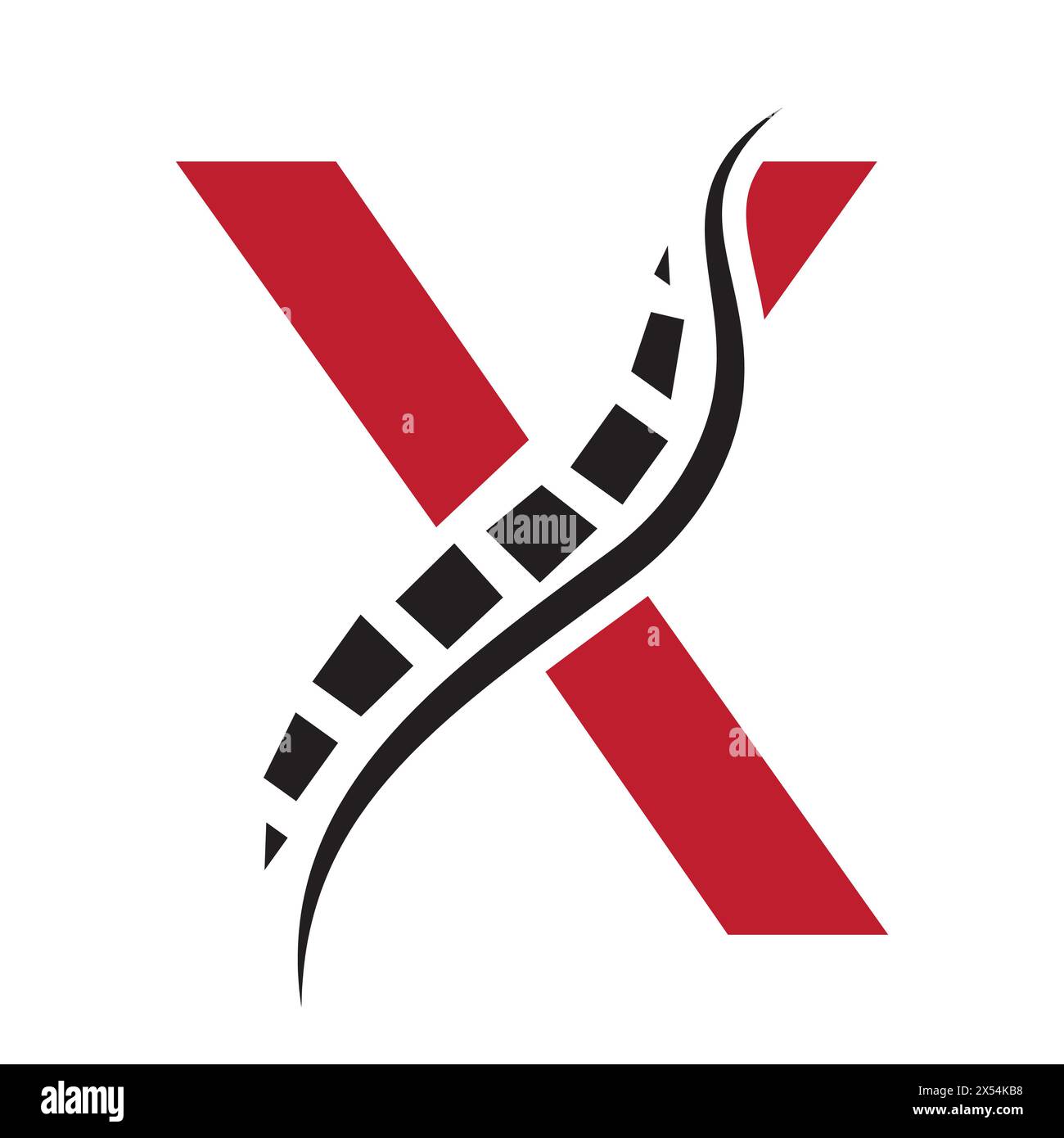 Letter X Backbone Logo Concept For Healthcare Symbol. Back Pain Sign ...