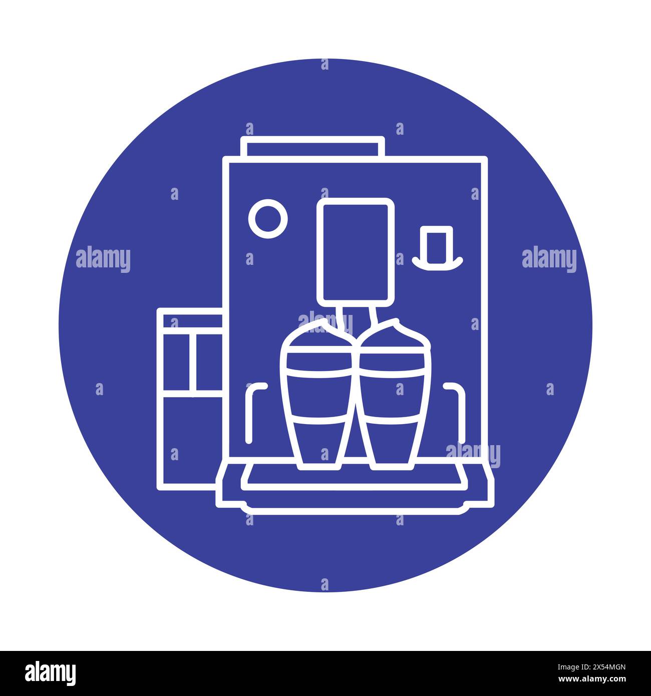 Coffee machine black line icon. Kitchen device. Household appliance ...