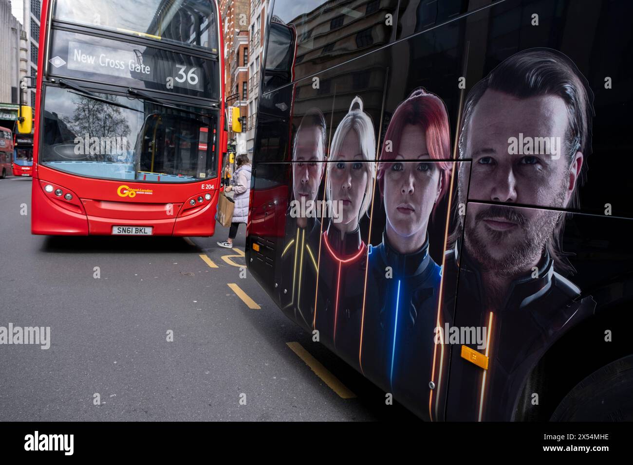 ABBA Voyage bus livery on 8th April 2024 in London, United Kingdom ...