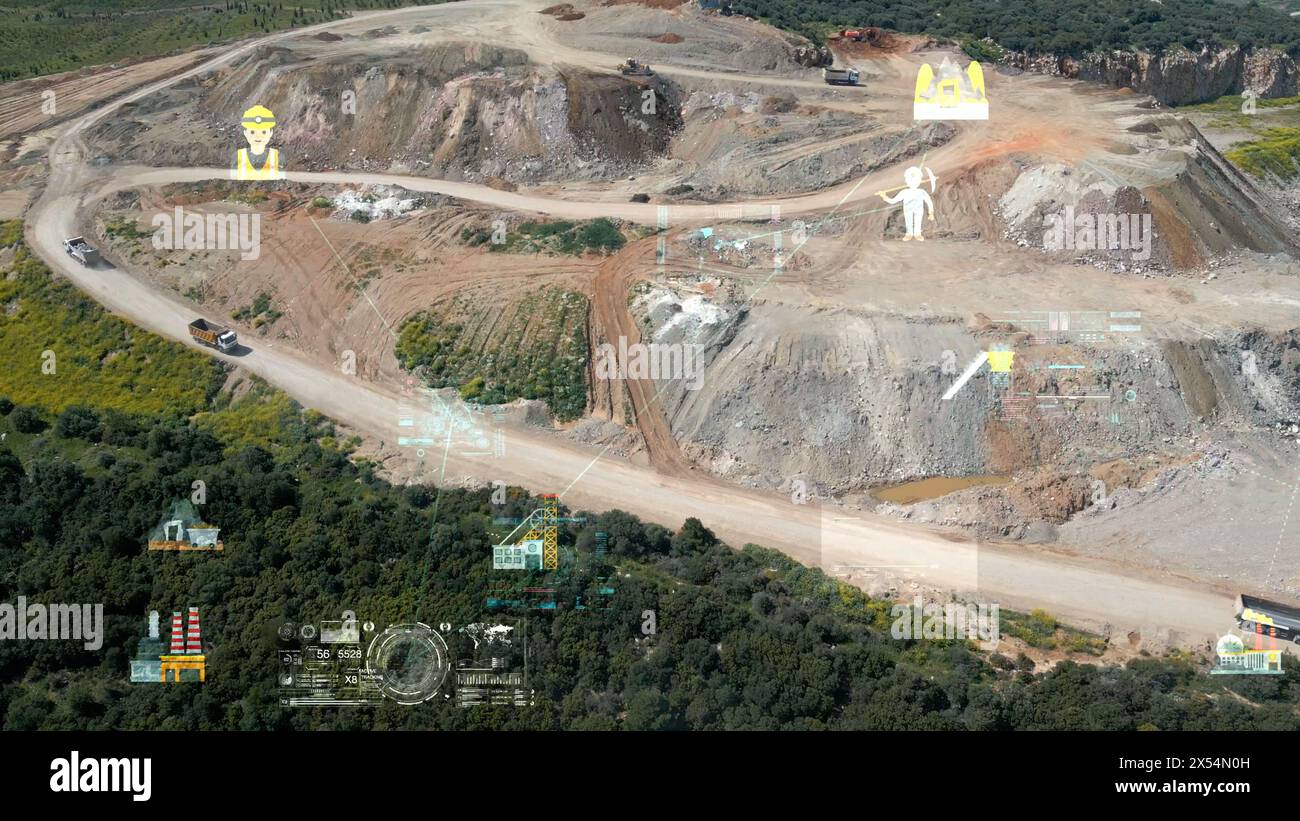 Open pit mining concept hi-res stock photography and images - Alamy