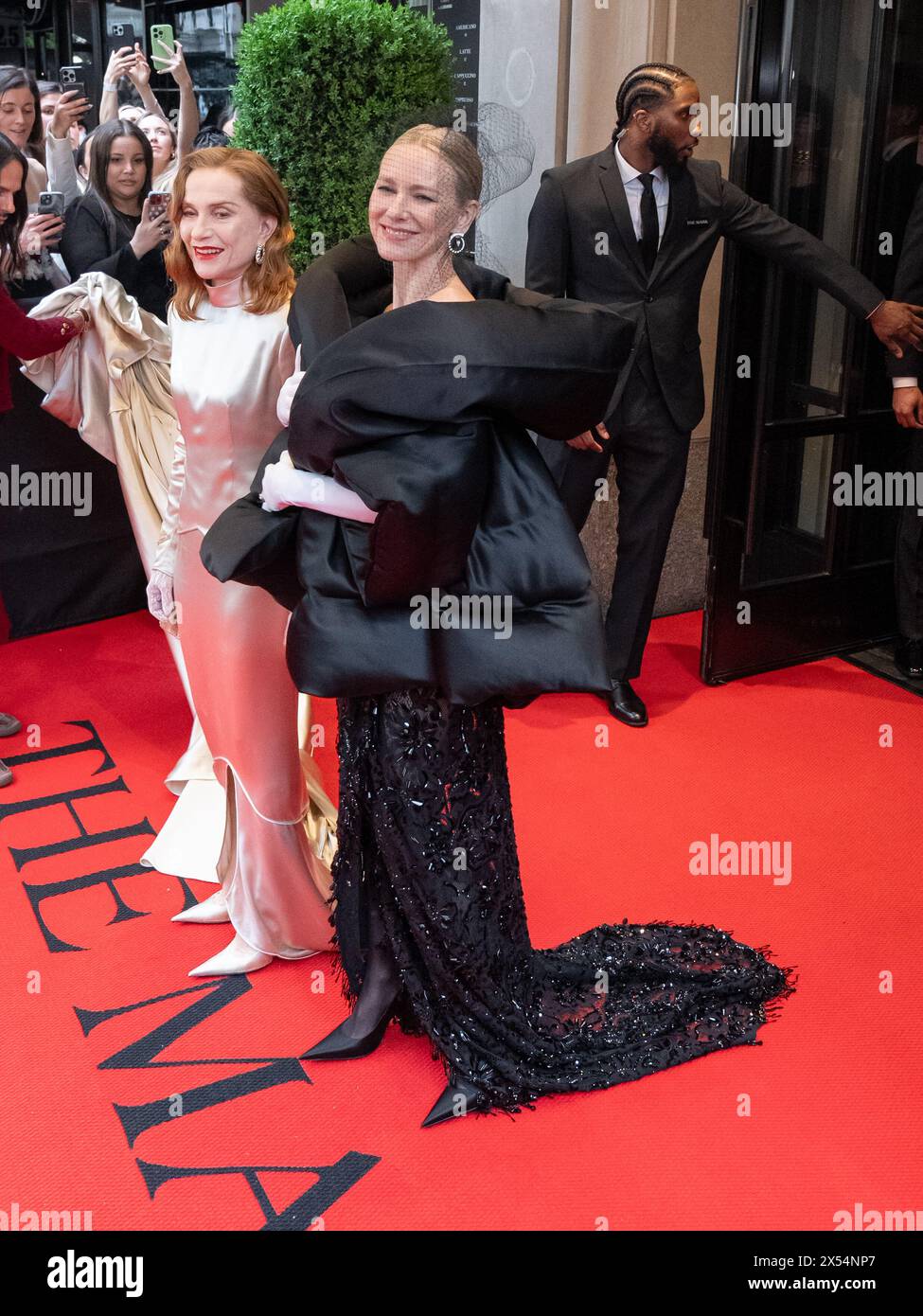 Isabelle Huppert and Naomi Watts departs The Mark Hotel for the 2024 ...