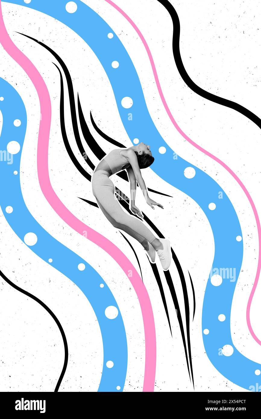 Young lady practicing fly yoga hi-res stock photography and images - Alamy