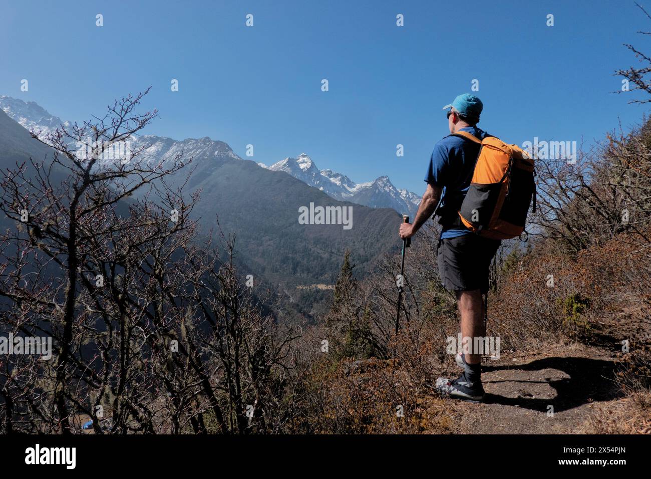 Views above Ghunsa on the Kangchenjunga (Kanchenjunga) Base Camp, trek ...