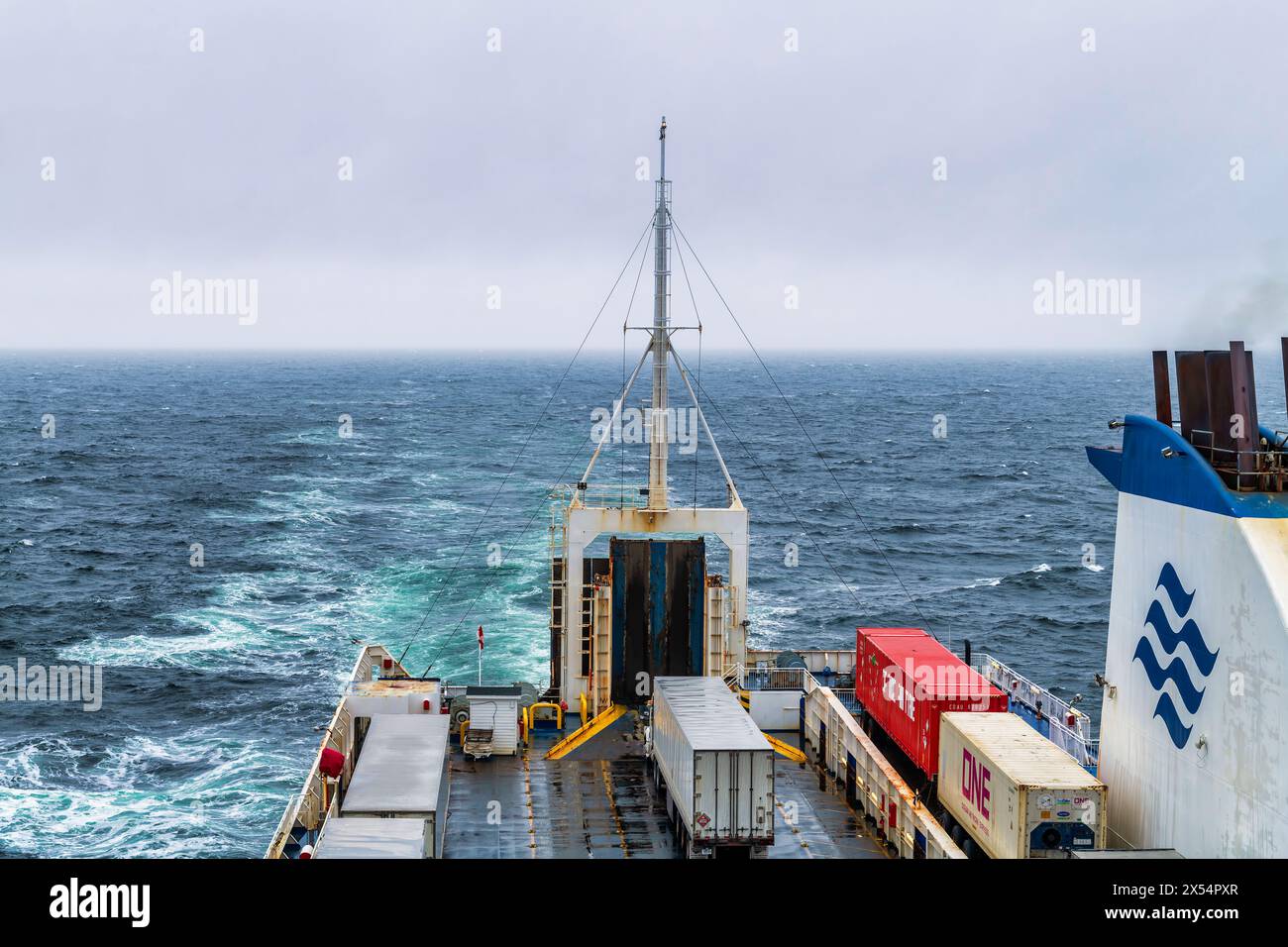 MV Blue Puttees Ferry - aft views Stock Photo - Alamy