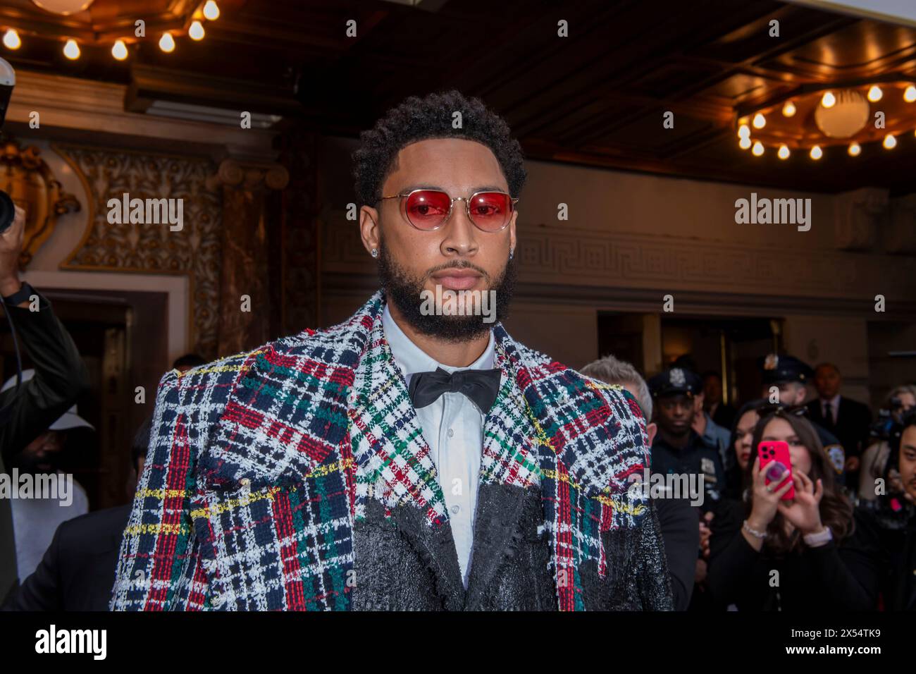 New York, United States. 06th May, 2024. Ben Simmons departs the Pierre ...