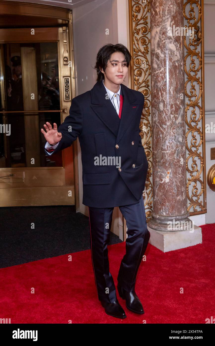 New York, United States. 06th May, 2024. Han of Stray Kids departs the ...