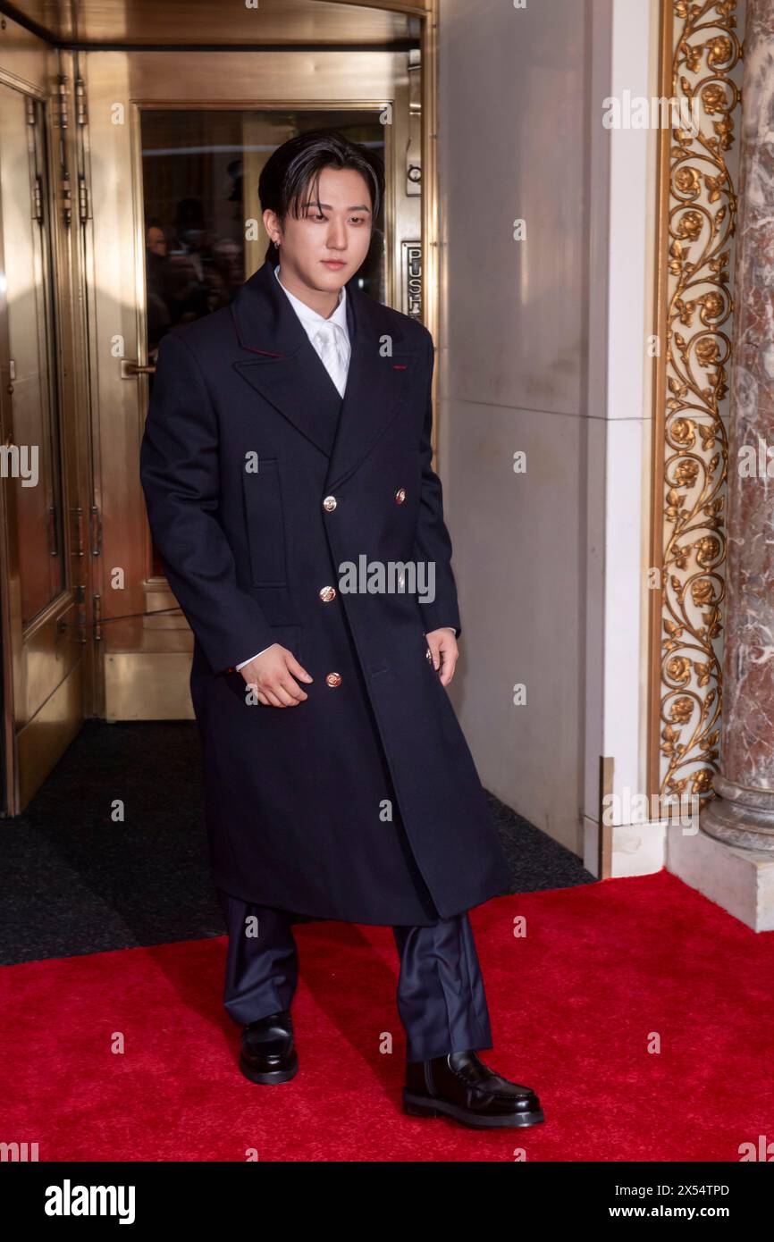 New York, United States. 06th May, 2024. Lee Know of Stray Kids departs ...