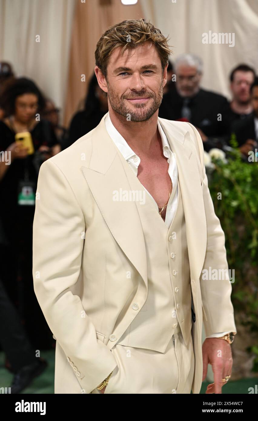 New York, USA. May 6th, 2024. Chris Hemsworth arriving at The Met Gala ...