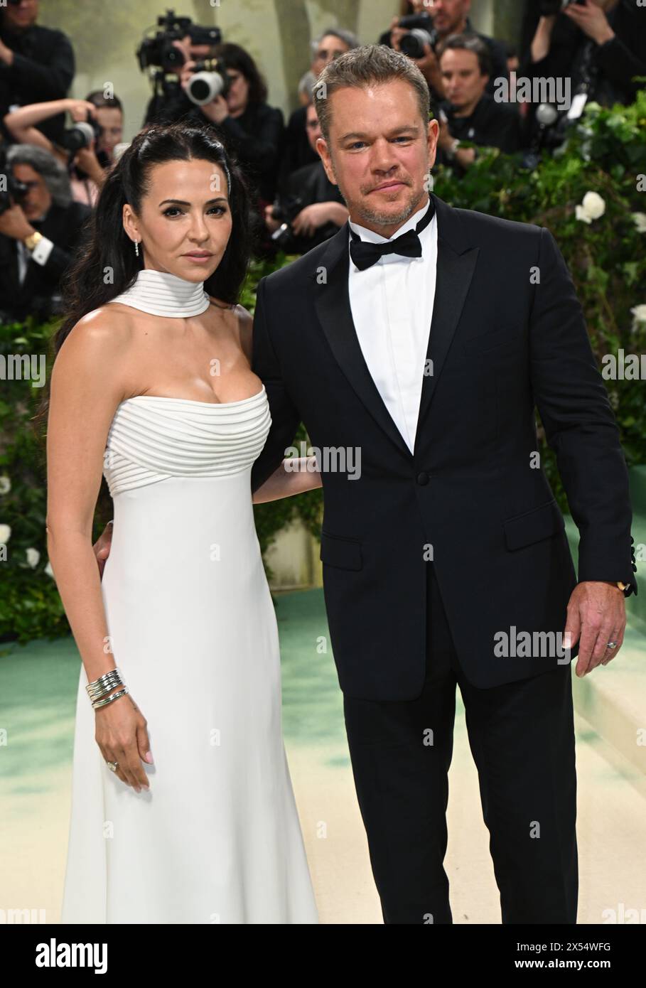 New York, USA. May 6th, 2024. Luciana Barroso and Matt Damon arriving ...