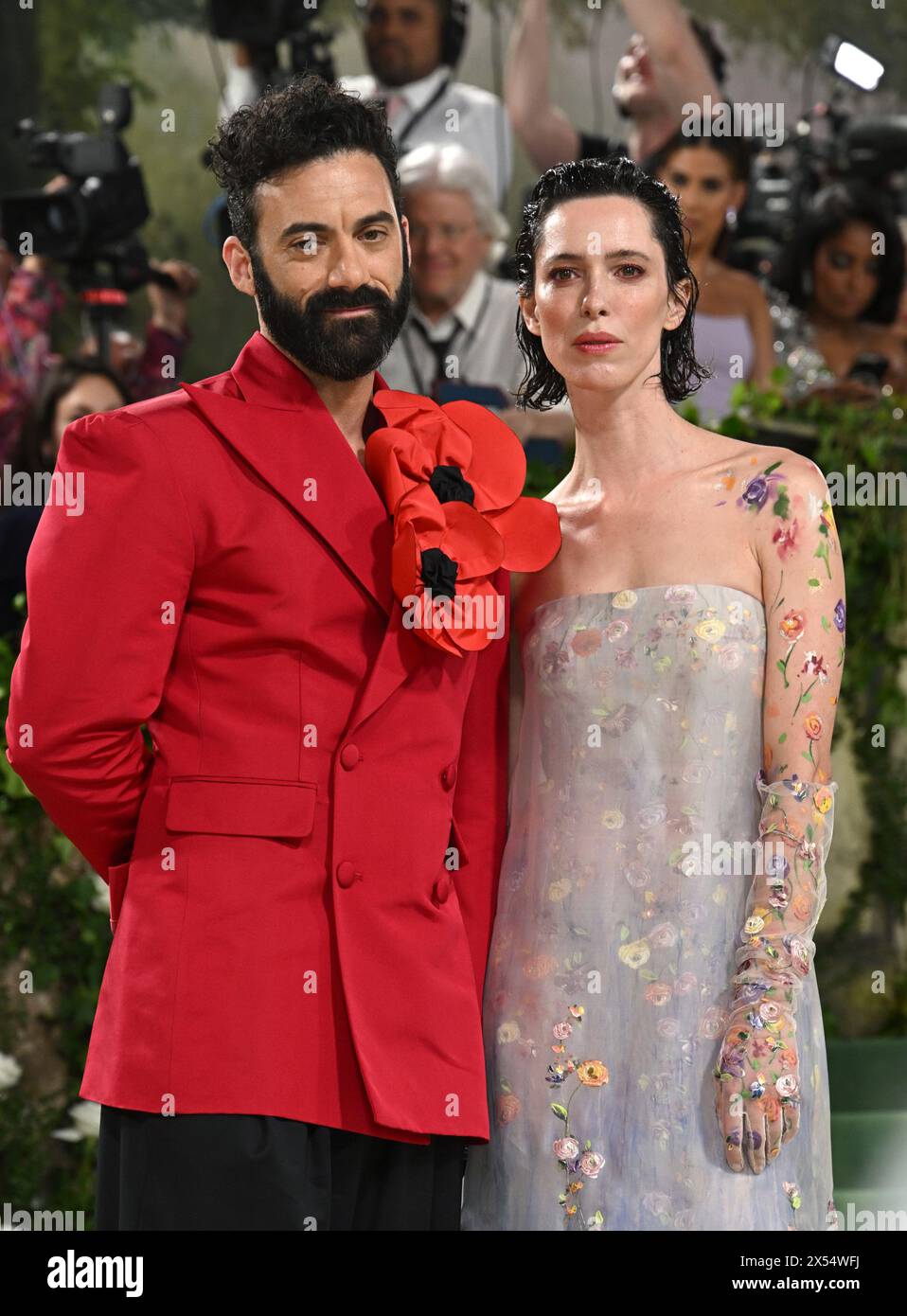 New York, USA. May 6th, 2024. Morgan Spector and Rebecca Hall arriving ...