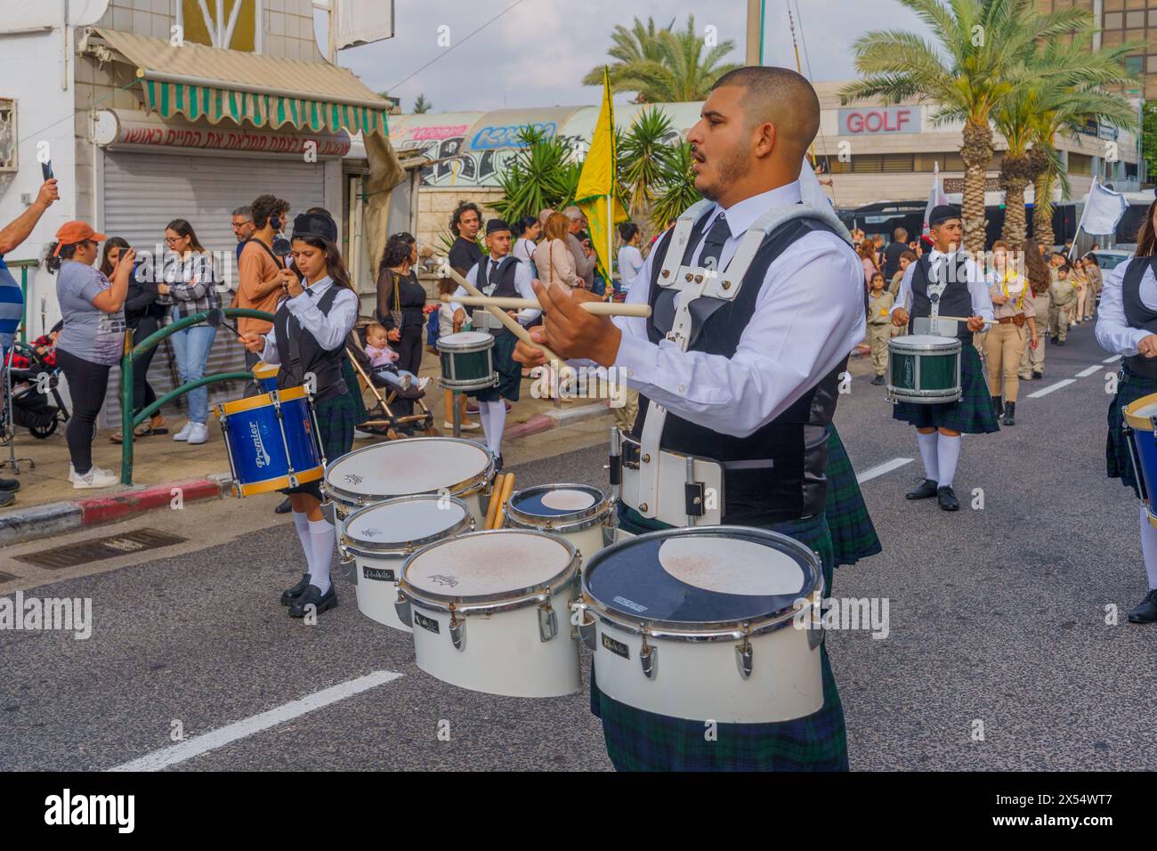 Haifa, Israel - May 04, 2024: Local Arab Orthodox Christians celebrate ...