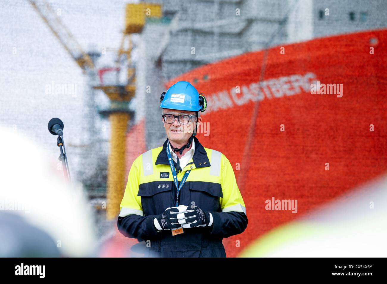 Stord 20240507.CEO of Aker ASA, Oyvind Eriksen, at the marking that ...