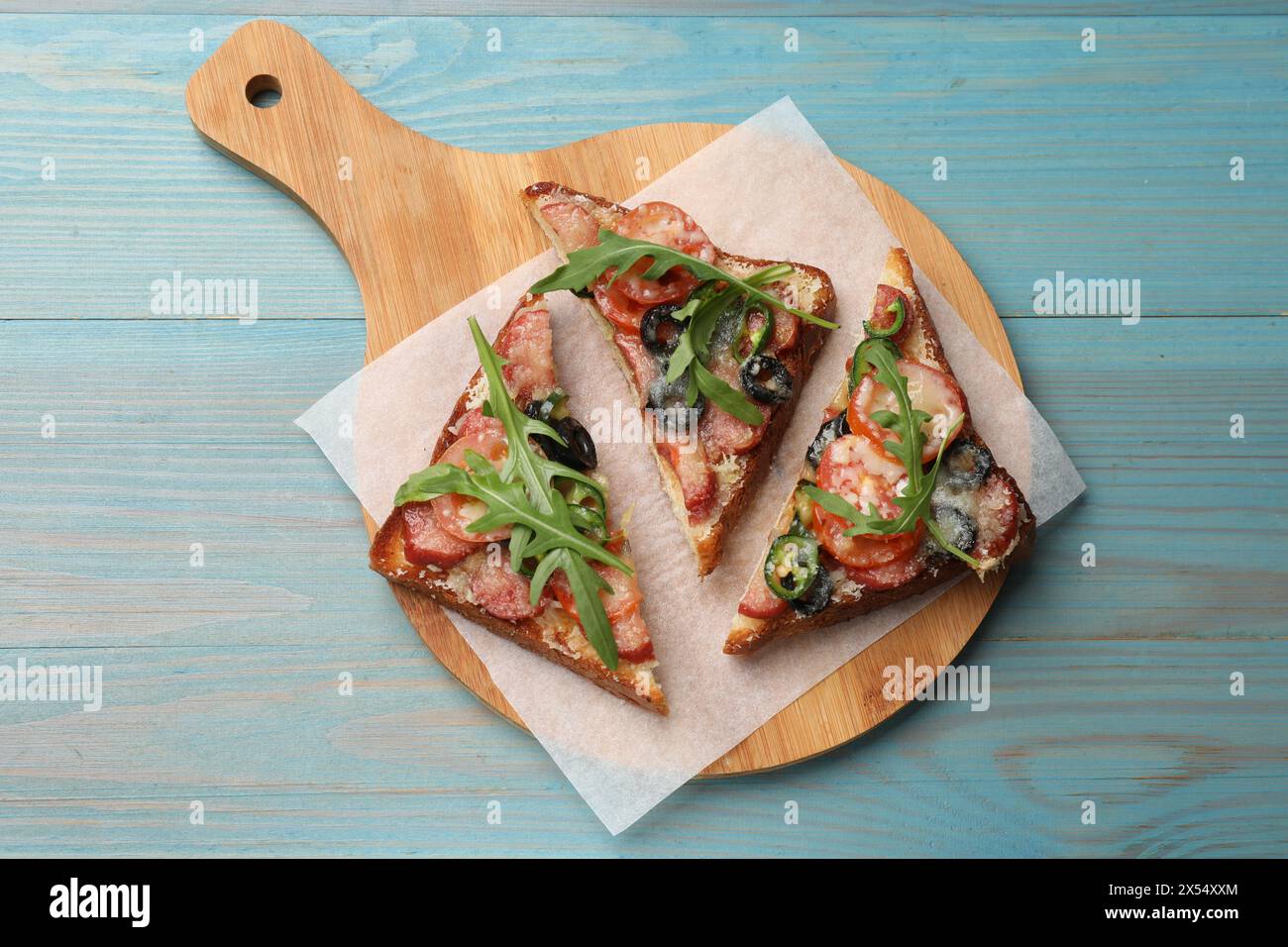 Top view healthy toasts hi-res stock photography and images - Alamy