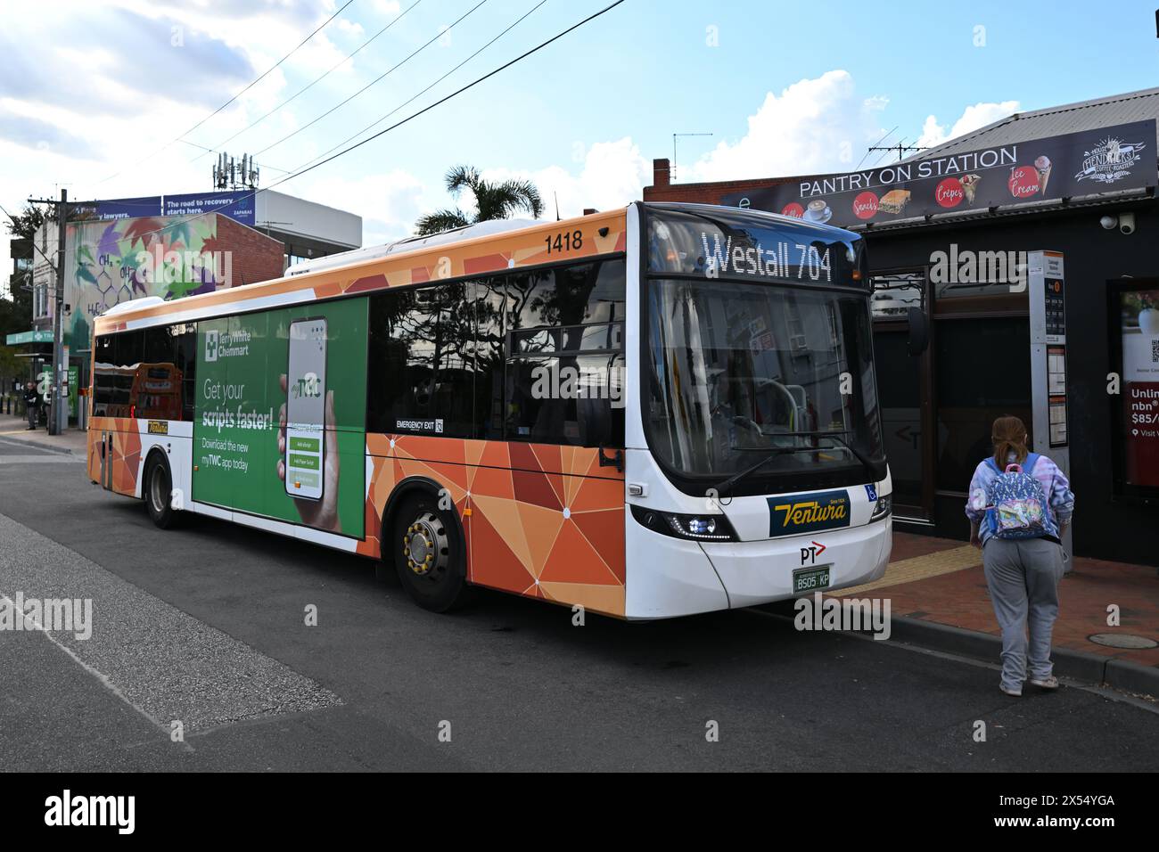 Scania K310UB bus, operated by Ventura and featuring white and orange ...