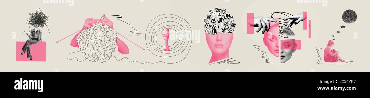 Complexity of human mind. Chaotic nature of human mind, tangled ...