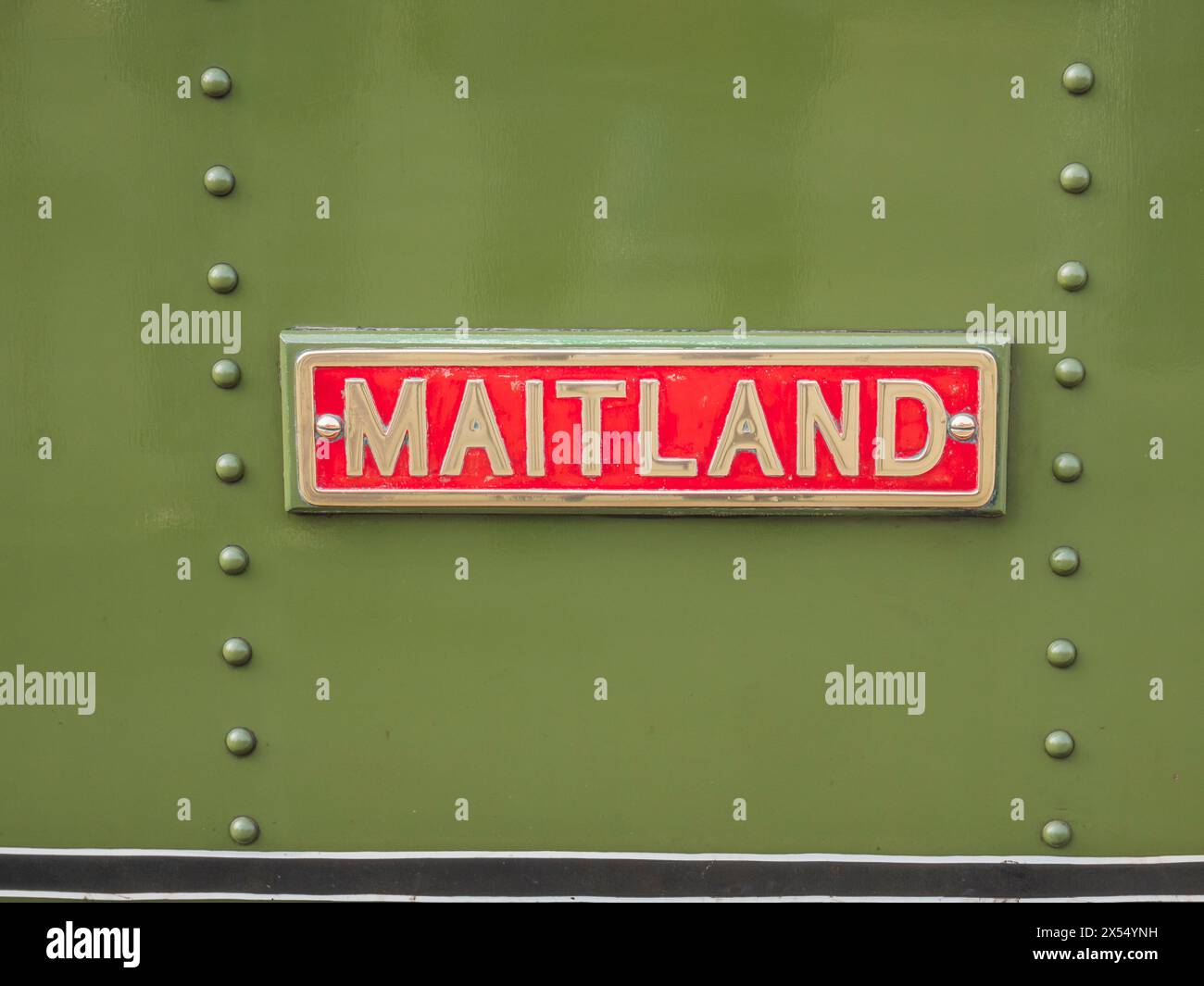 The image is of Maitland steam train that operates between Douglas and ...
