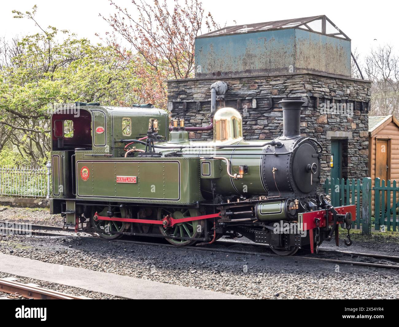 The image is of Maitland steam train that operates between Douglas and ...