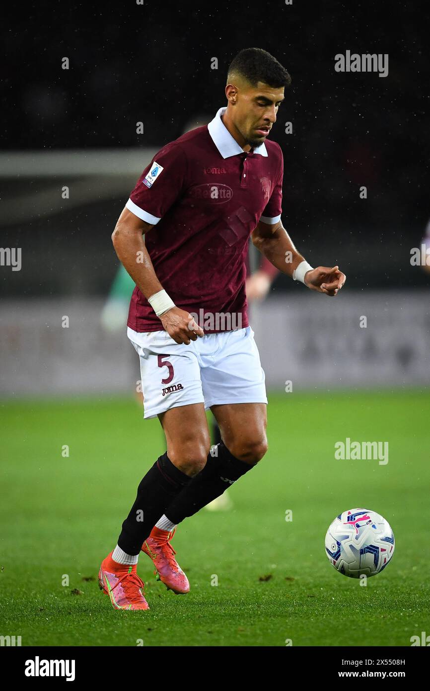 Torino's Adam Masina during the Serie A soccer match between Torino and ...
