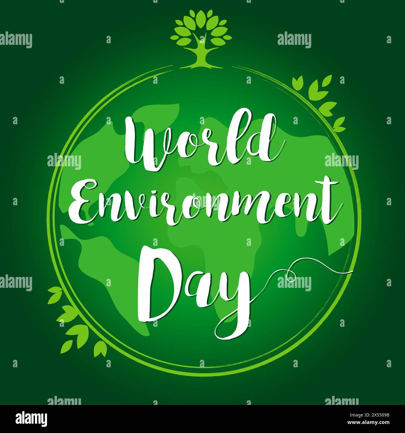 World Environment Day congrats, social media poster Stock Vector Image ...