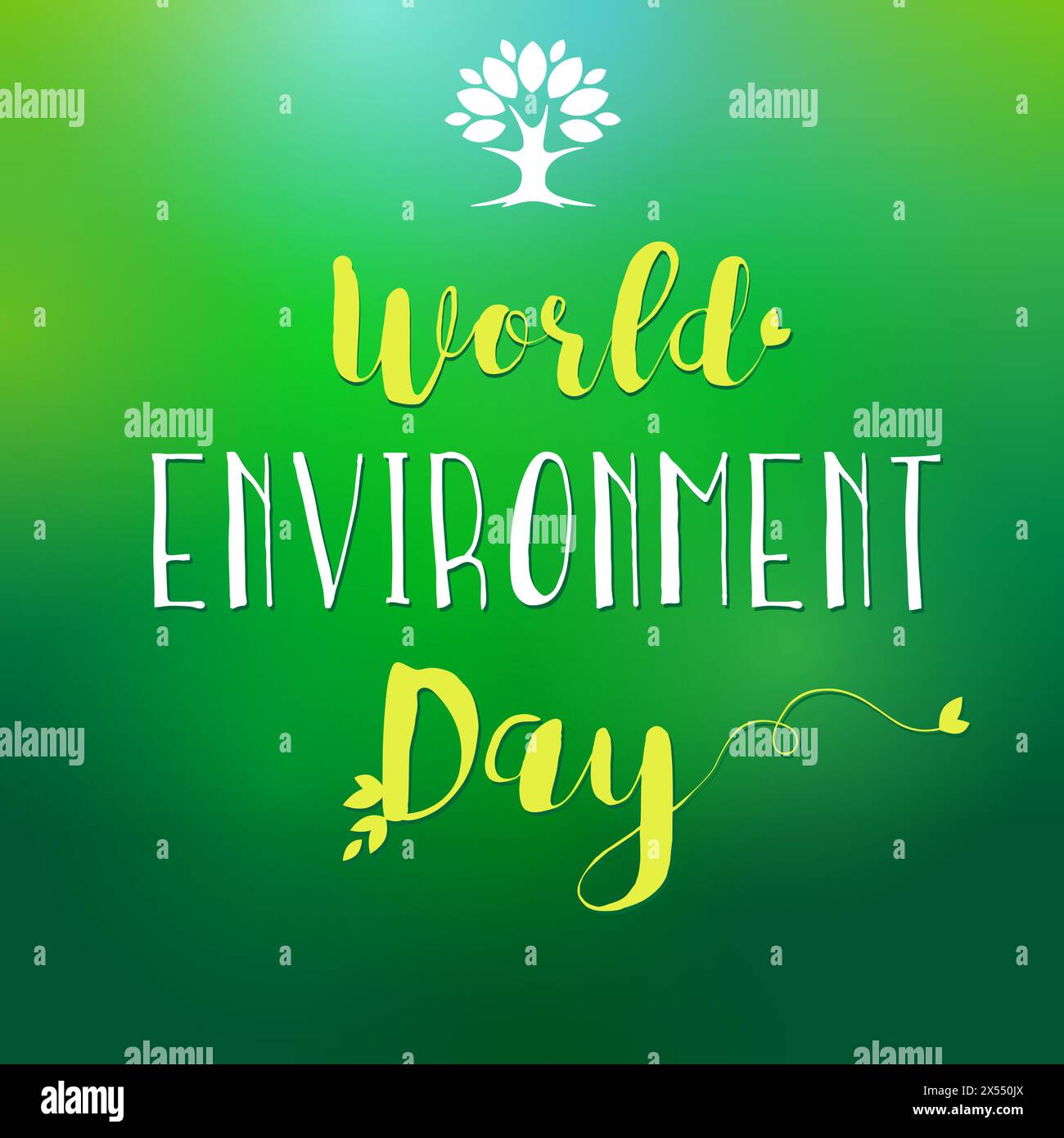 World Environment Day network timeline post, stories design Stock ...
