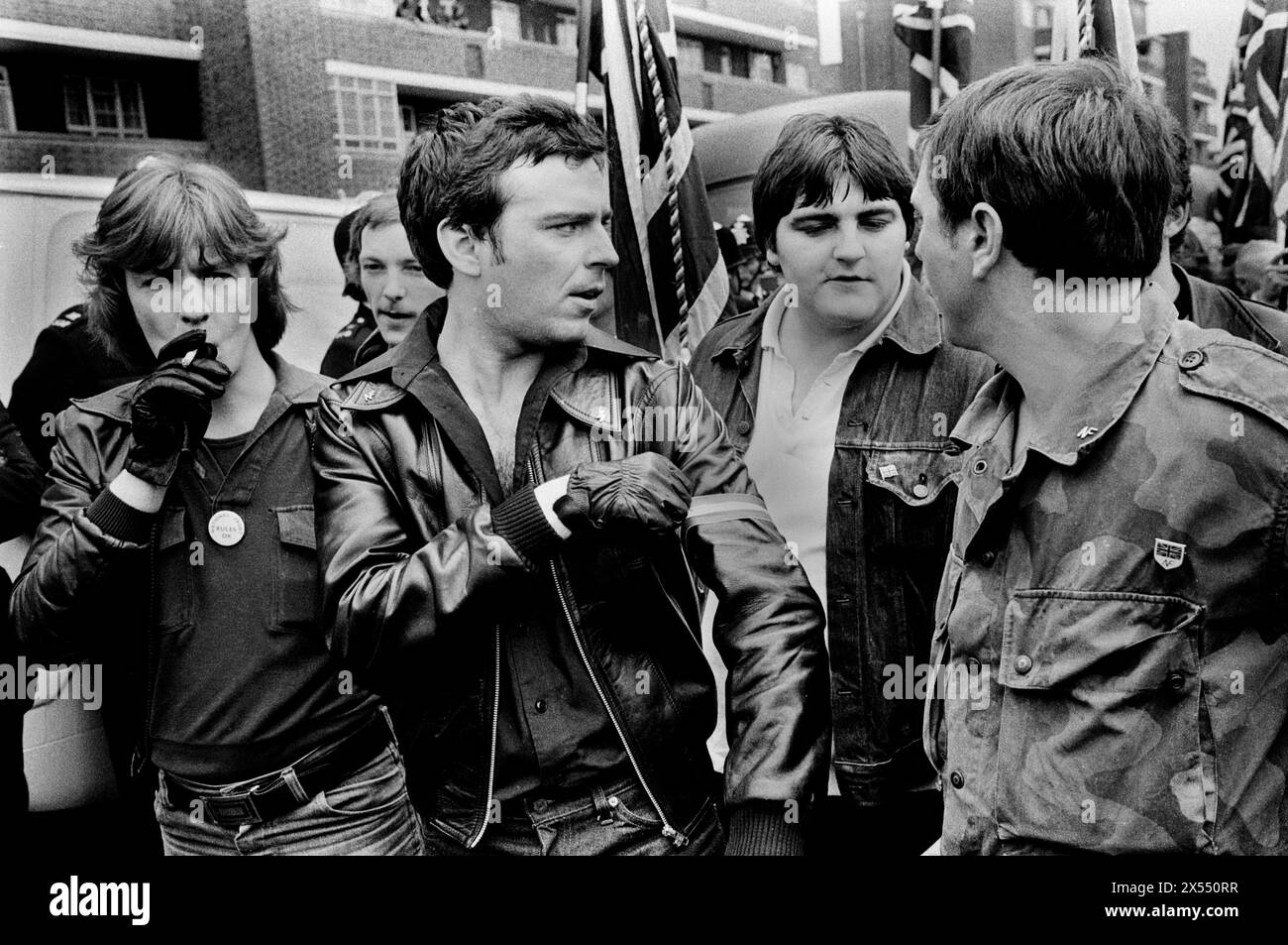 National Front members march from New Cross to Lewisham, various ...