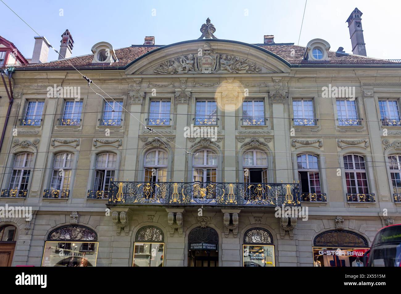 Ornate Building Facade Theaterplatz Bern Swtizerland Stock Photo - Alamy