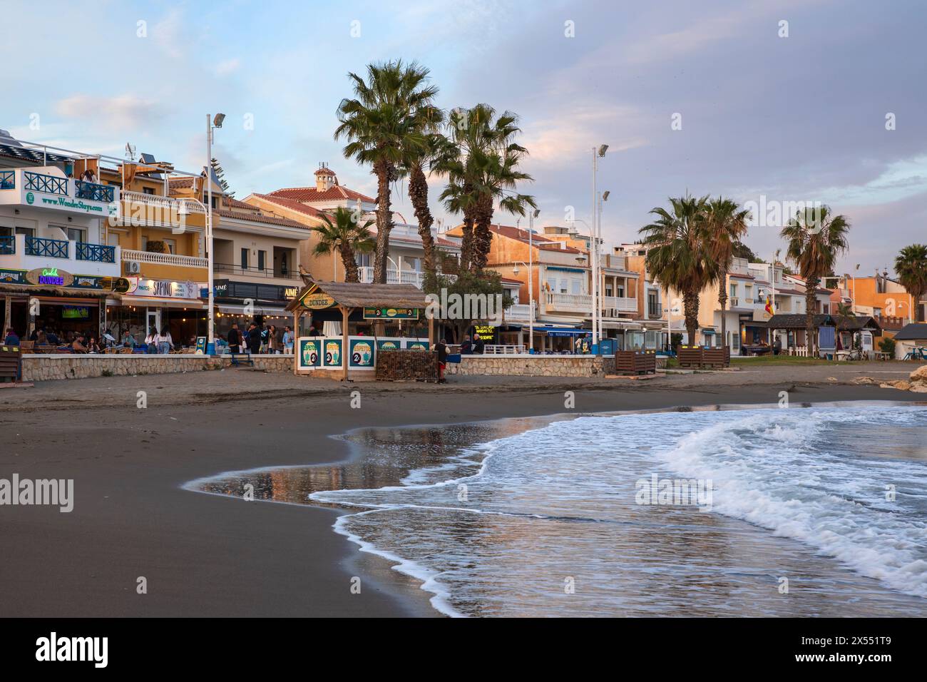 Malaga, Spain - 26th April, 2024: Popular area of Pedregalejo on the ...