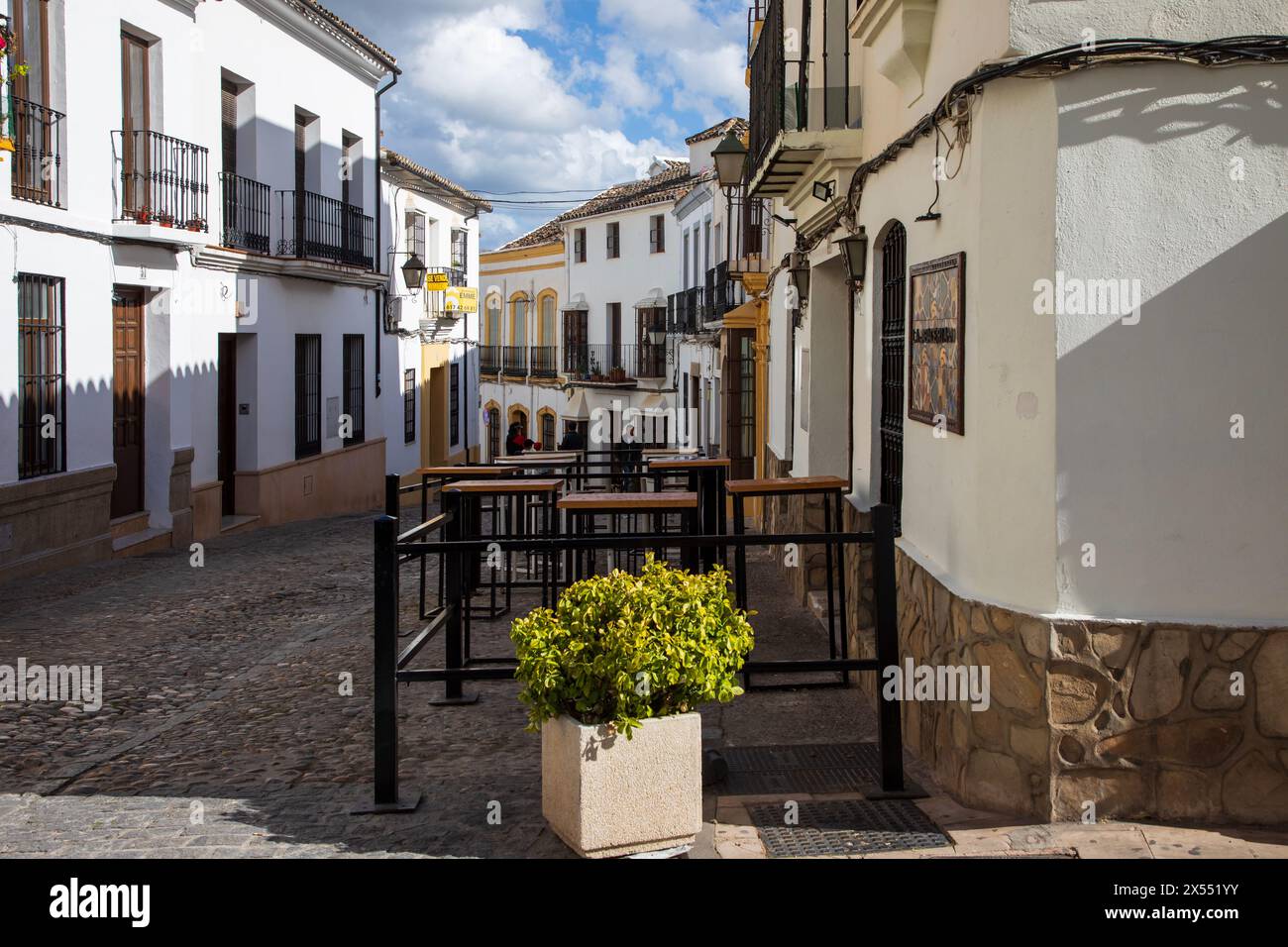 Ronda, Spain - 27th April, 2024: Traditional old Spanish architecture ...