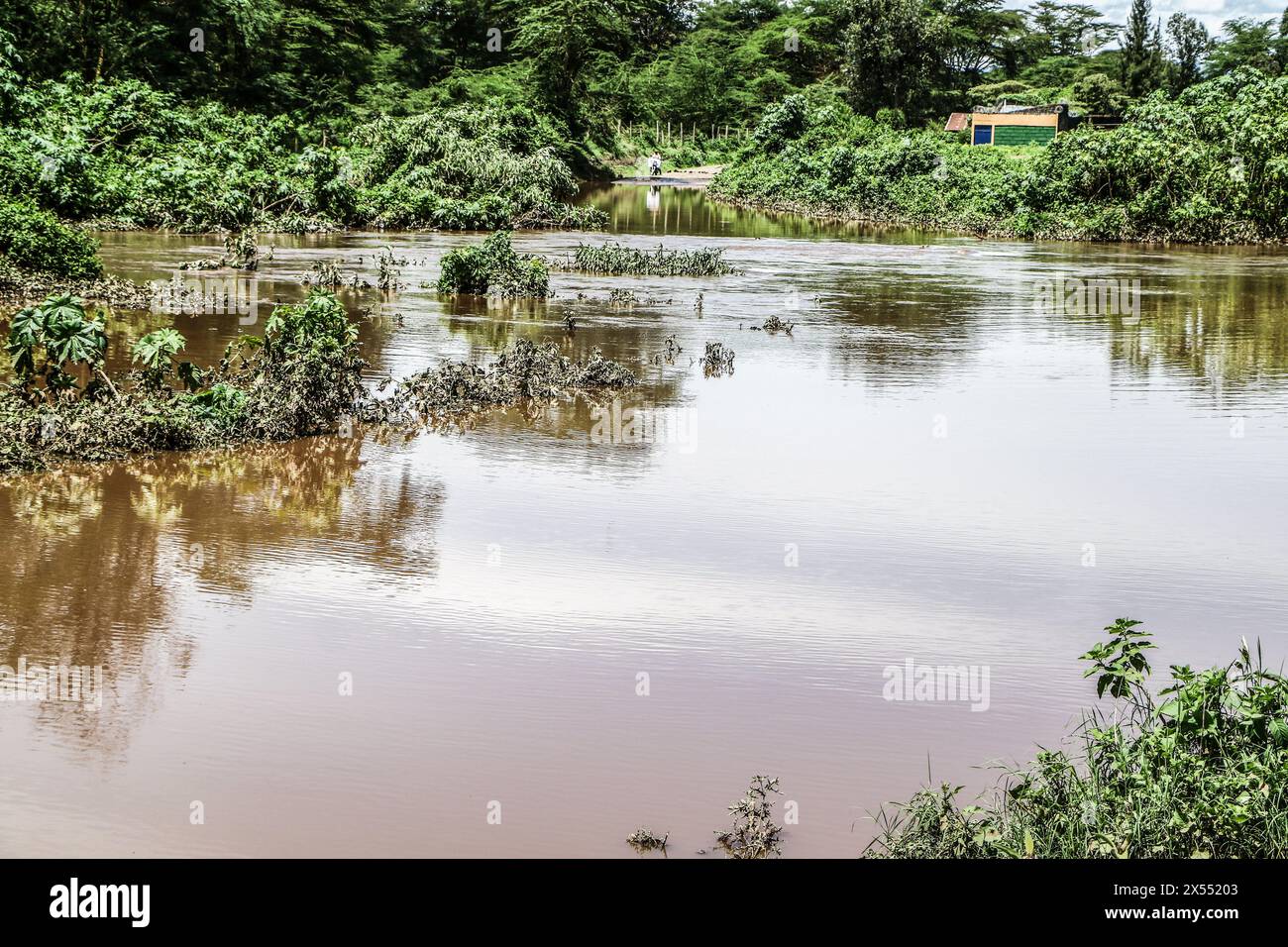 Nakuru, Kenya. 06th May, 2024. A man on a motorcycle is seen by the ...