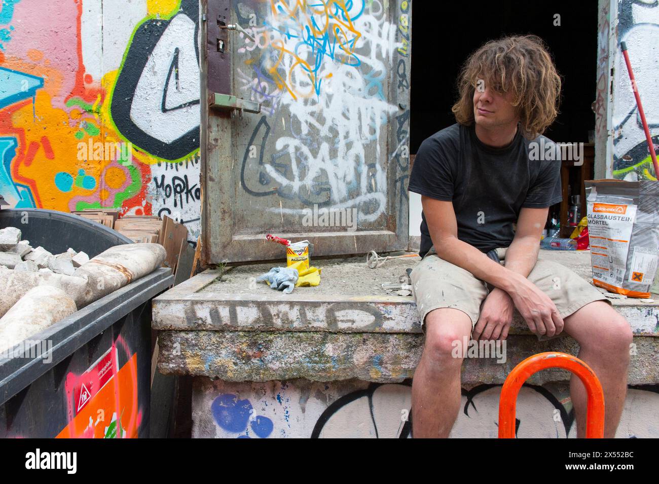 Painter / Artist Taking a Break Painter / Artist Taking a Break sitting ...