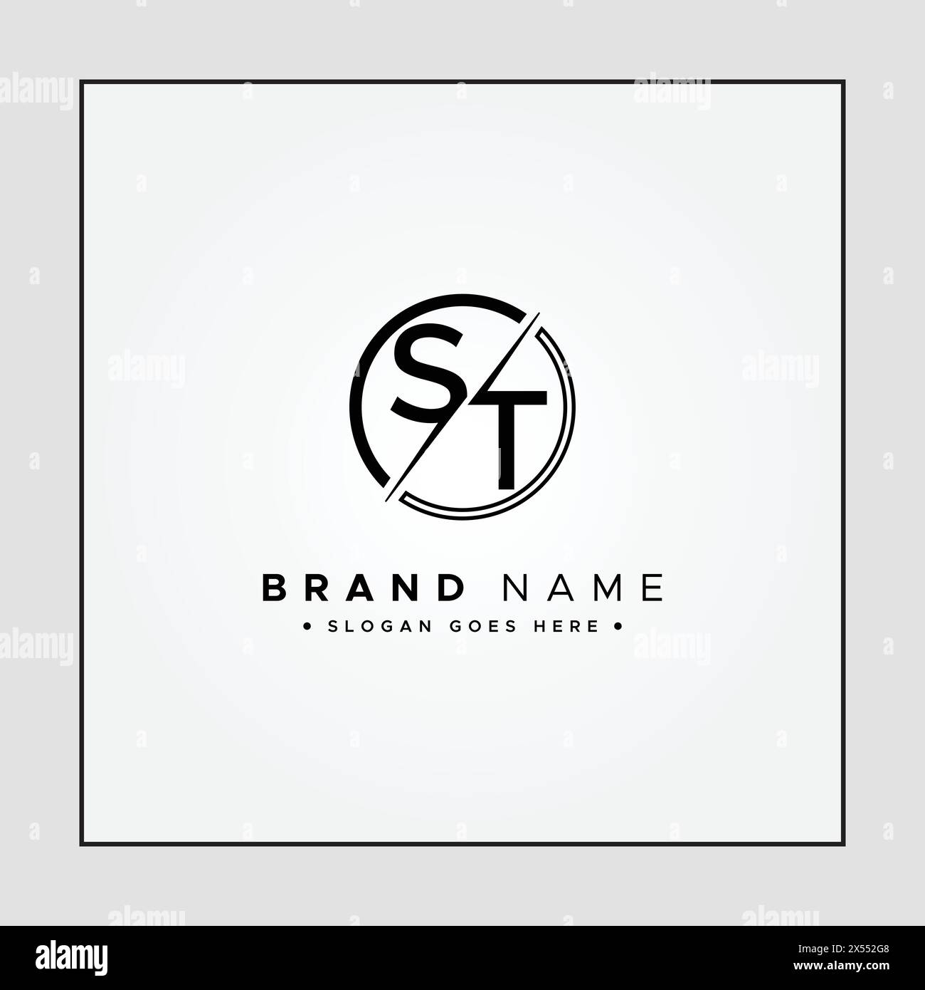 ST Minimal Vector Logo - Simple Business Logo for Monogram S and T ...