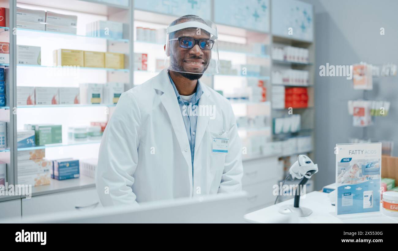 Safety measures in drugstore hi-res stock photography and images - Alamy