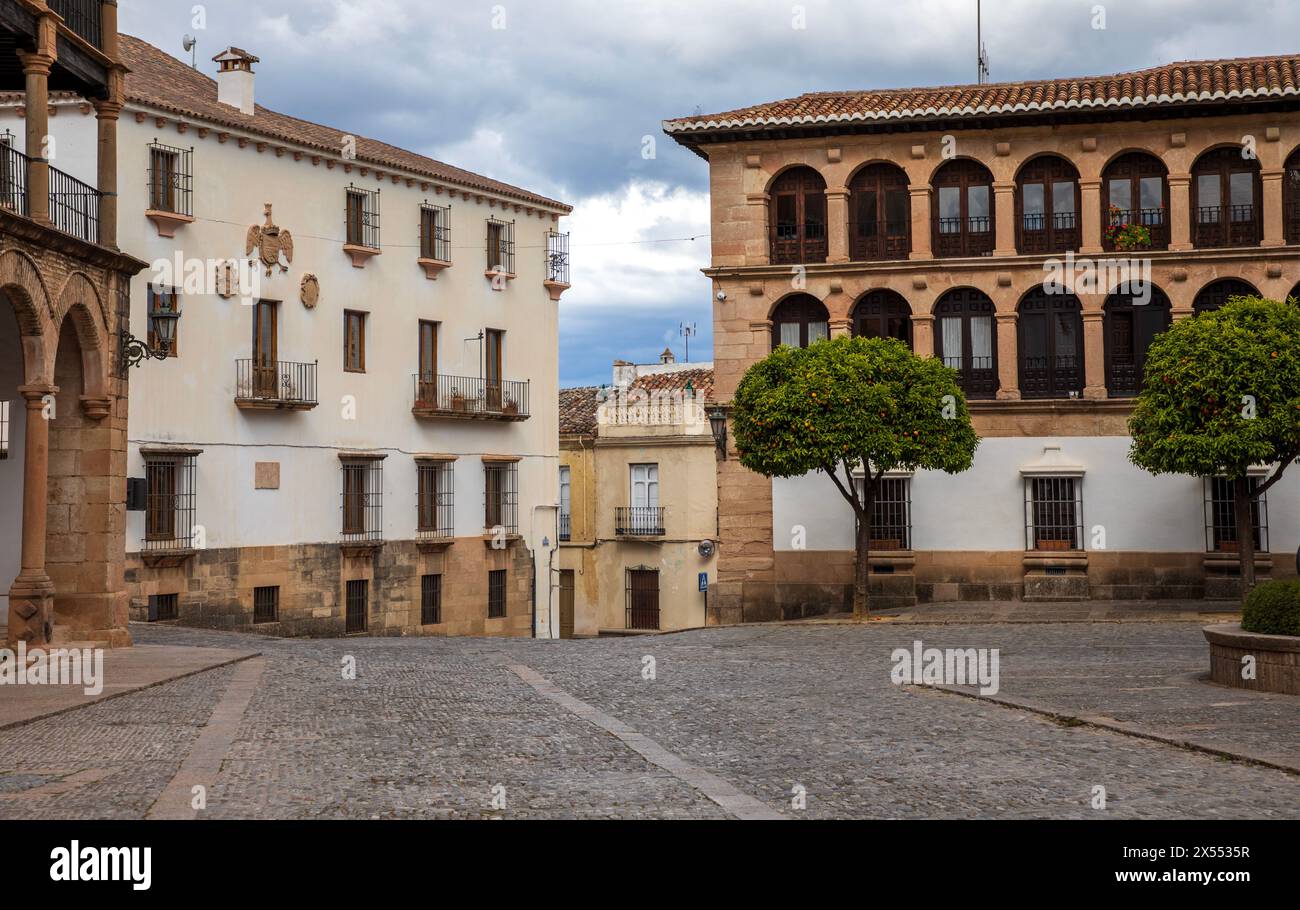 Ronda, Spain - 28th April, 2024: Traditional old Spanish architecture ...