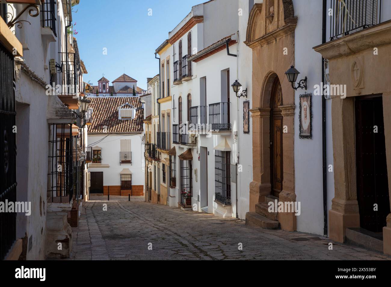 Ronda, Spain - 29th April, 2024: Traditional old Spanish architecture ...