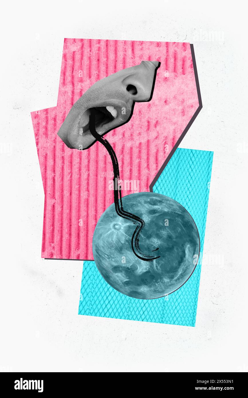 Composite trend artwork sketch collage of silhouette incognito bodyless ...