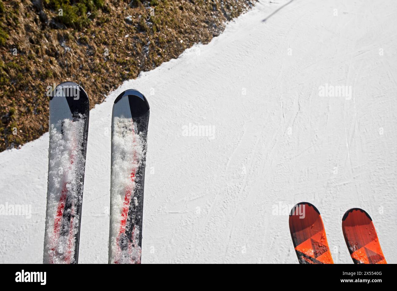 Snow ski resort snowboard family holidays hi-res stock photography and ...