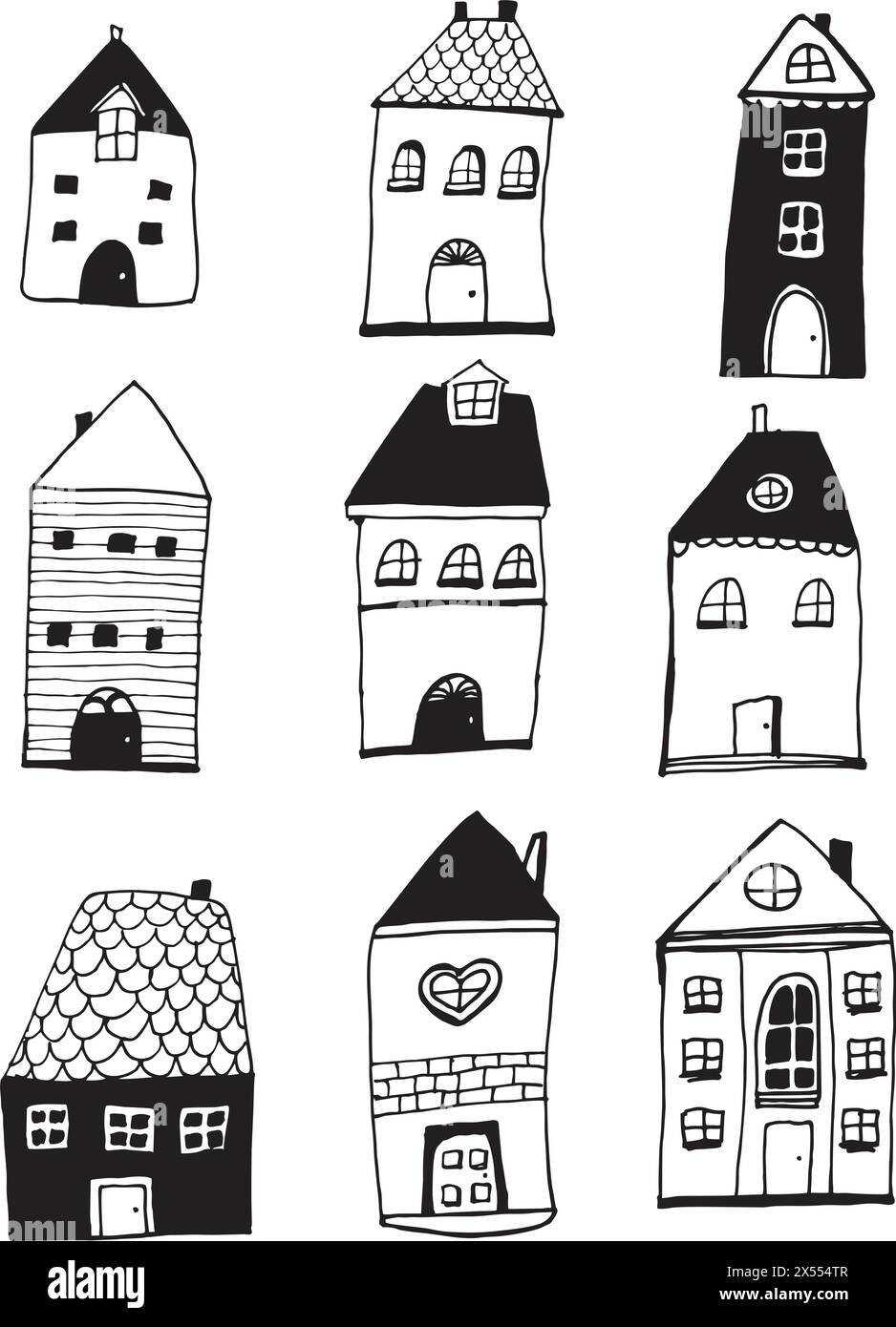 Hand drawn house hi-res stock photography and images - Alamy