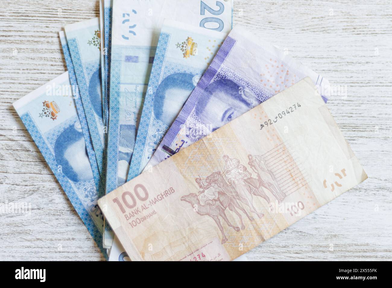 Moroccan banknotes, dirham official currency of Morocco Stock Photo - Alamy