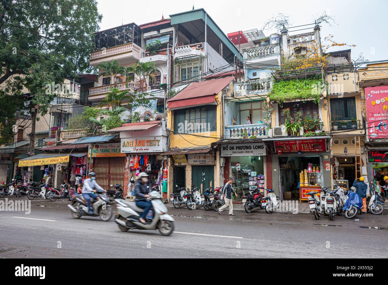 Vietnam, Hanoi, Buildings and busy streets Stock Photo - Alamy