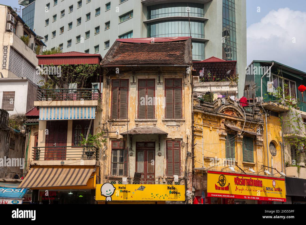 Vietnam, Hanoi, Buildings and busy streets Stock Photo - Alamy