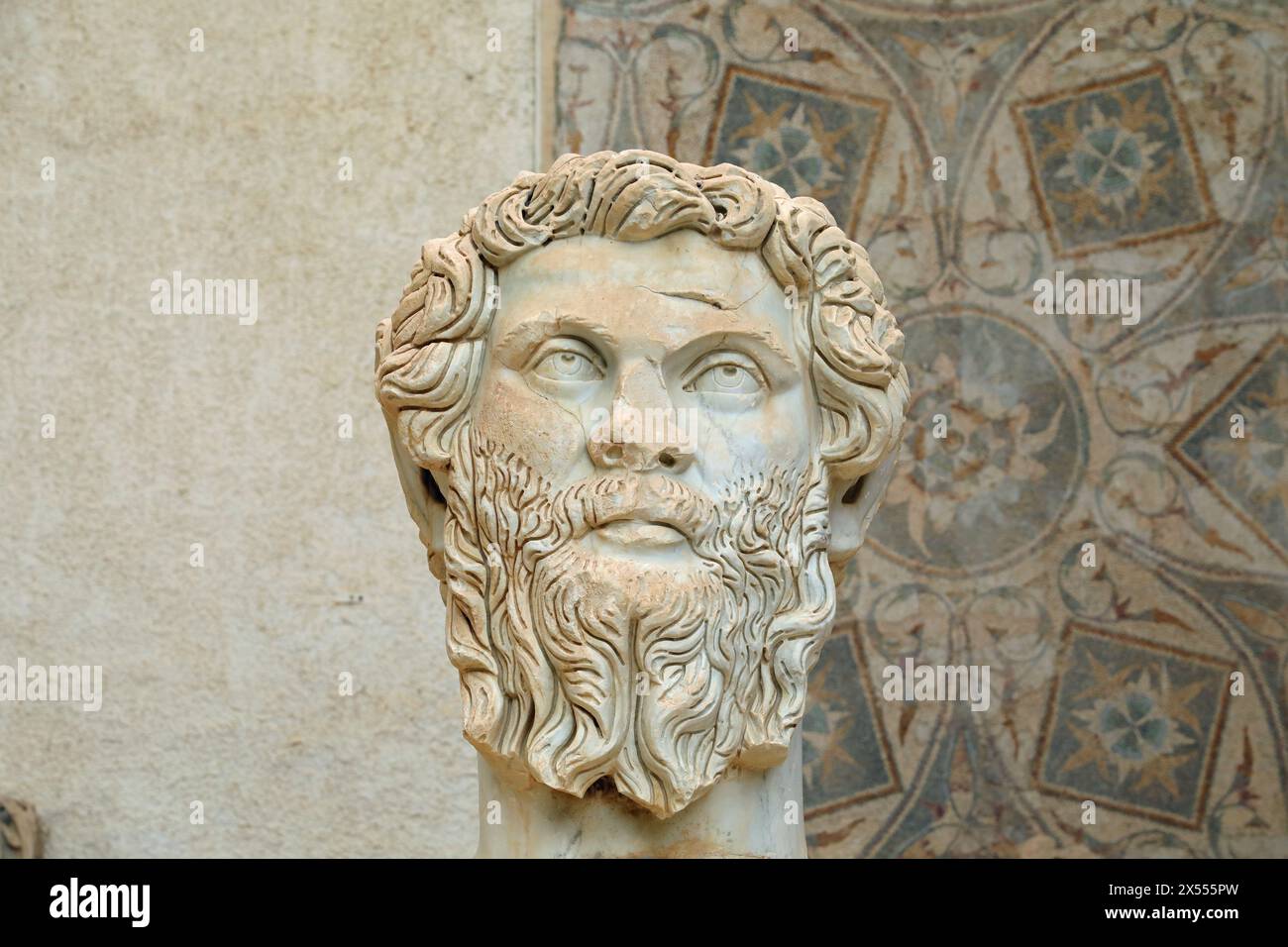 Bust of Roman Emperor Septimus Severus at the Archaeological Museum of ...