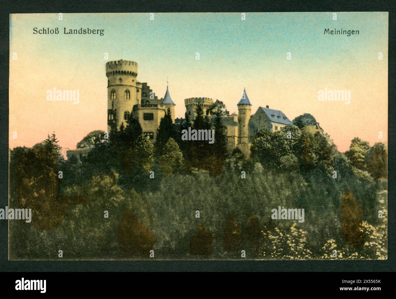 Landsberg castle meiningen thuringia germany hi-res stock photography ...