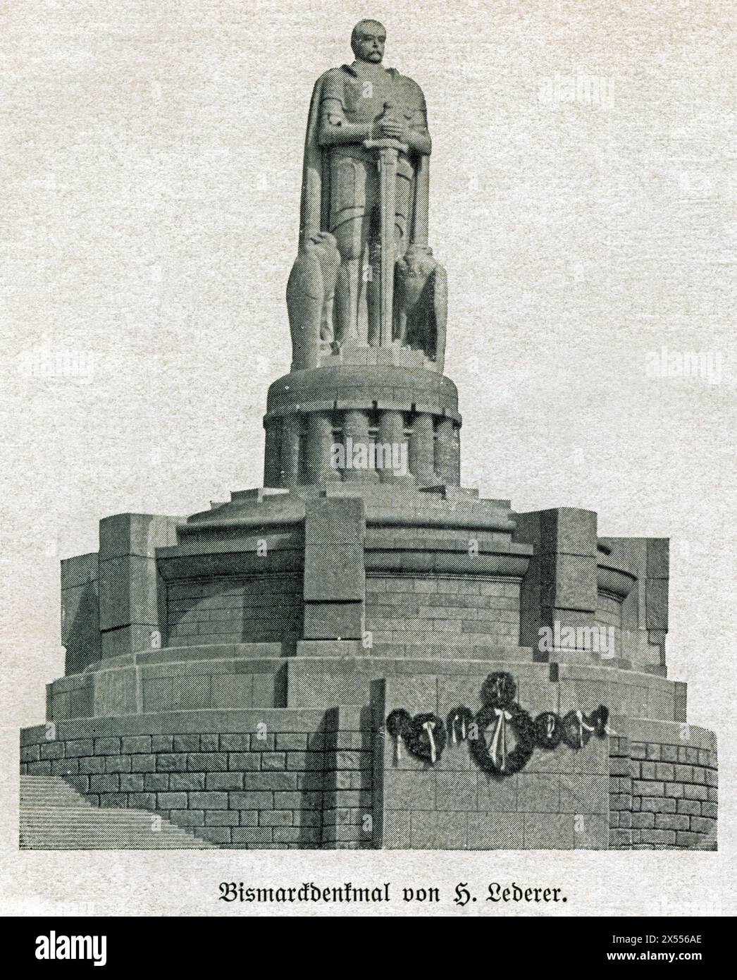 geography / travel, Germany, Hamburg, Bismarck monument, sculptured by ...