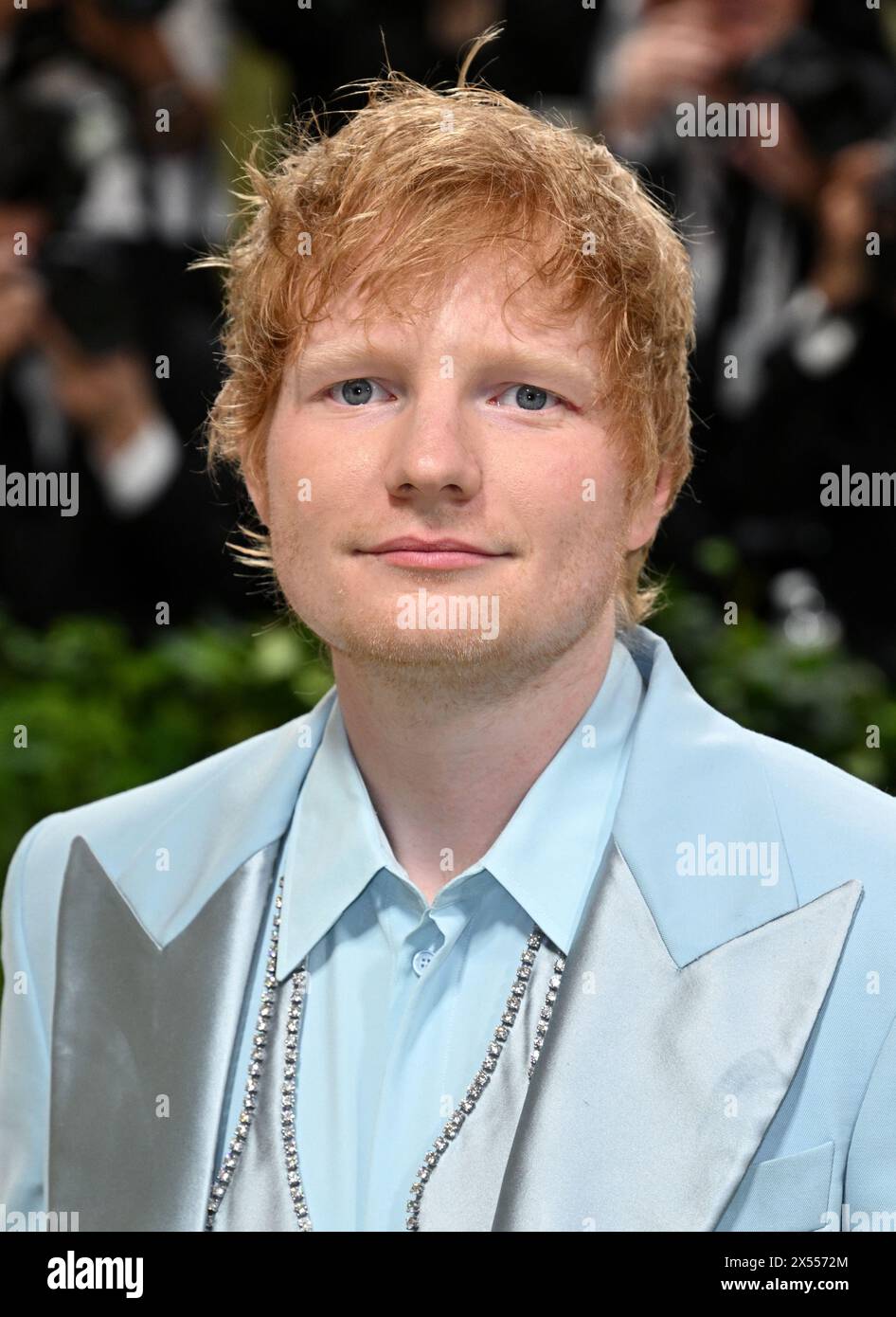 New York, USA. May 6th, 2024. Ed Sheeran arriving at The Met Gala ...