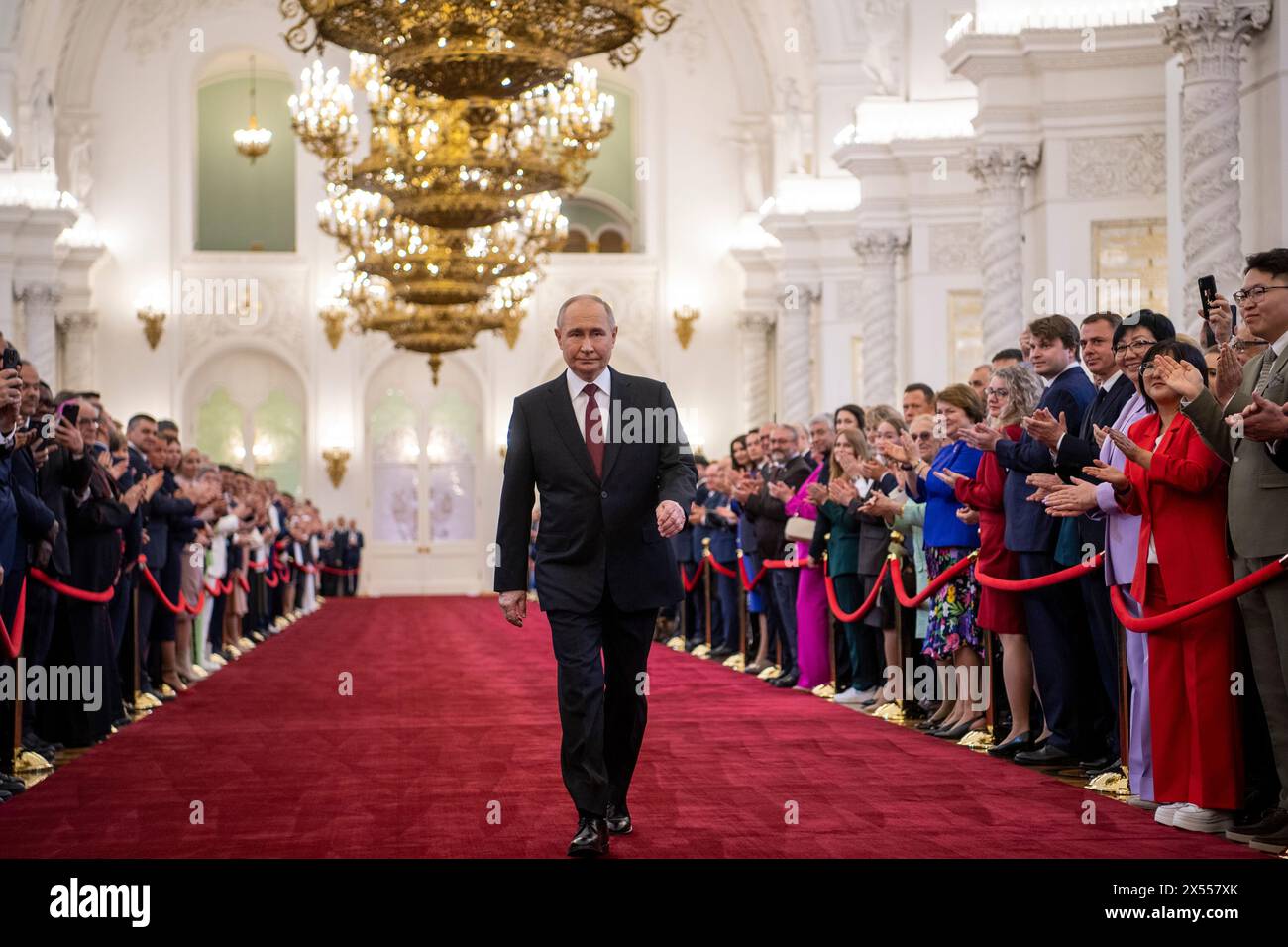 Moscow, Russia. 7th May, 2024. Vladimir Putin attends an inauguration ...