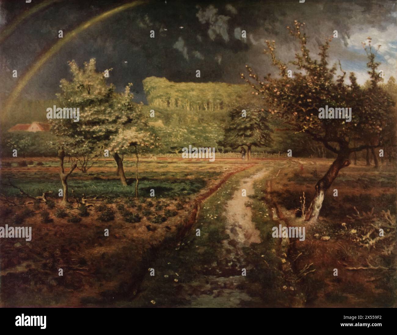 Springtime" by Jean-François Millet, painted in 1873, housed at the ...