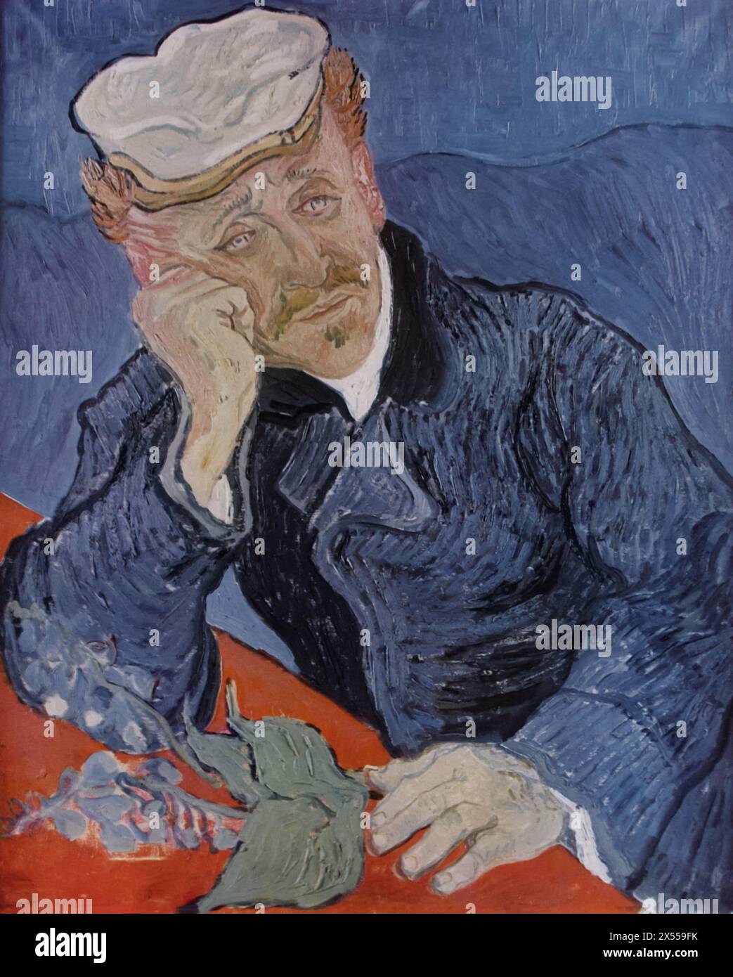 Portrait of Dr. Gachet" by Vincent van Gogh, painted in 1890, housed at ...