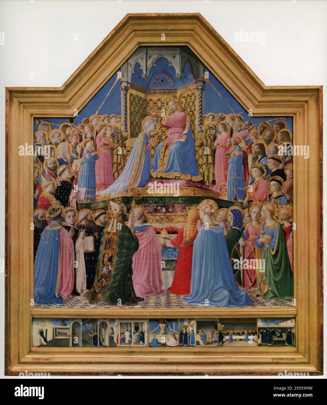 The Coronation of the Virgin" by Fra Angelico, dated 1430, located at ...